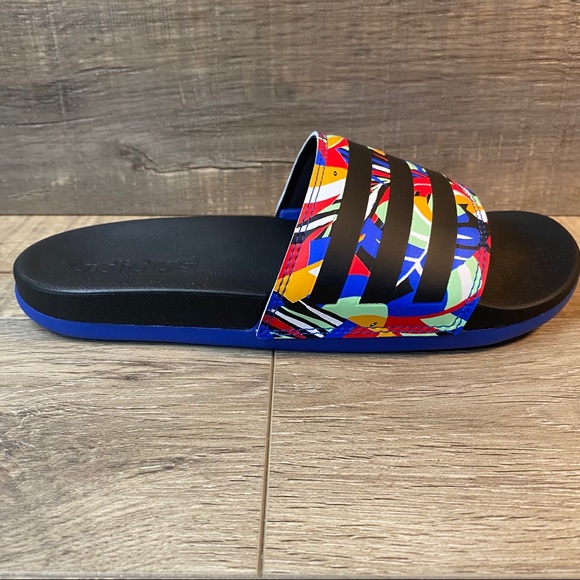 adidas | Shoes | Adidas Farm Rio Adilette Comfort Slides Floral | Poshmark